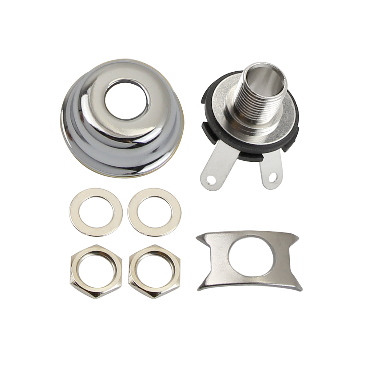 FLEOR Tele Jack Round Cup with Copper Output Guitar Jack | iknmusic